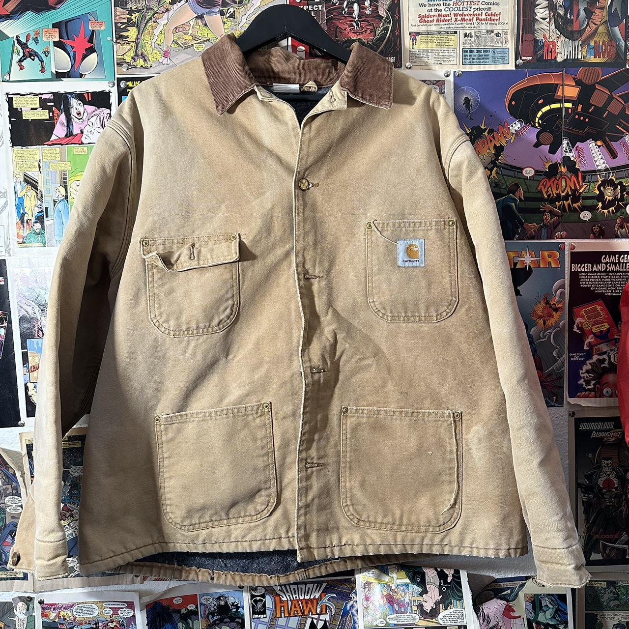 Vintage carhartt chore jacket Pretty good condition... - Depop
