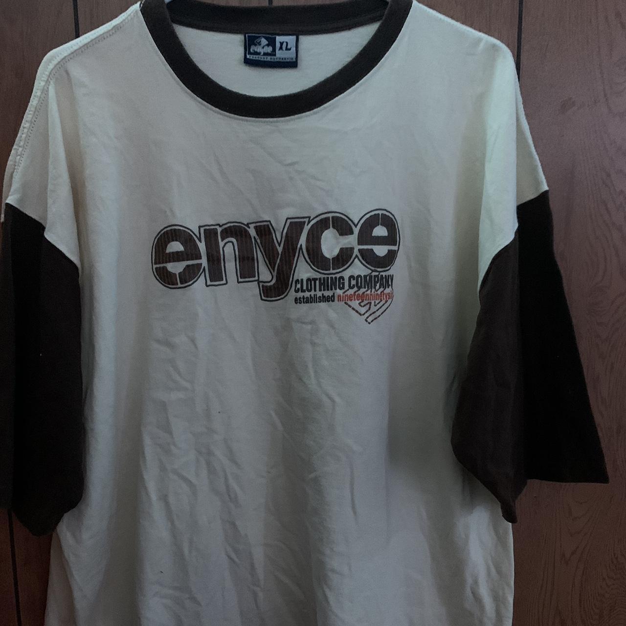 Enyce Vintage Shirt Color- Beige and Brown On Collar... - Depop