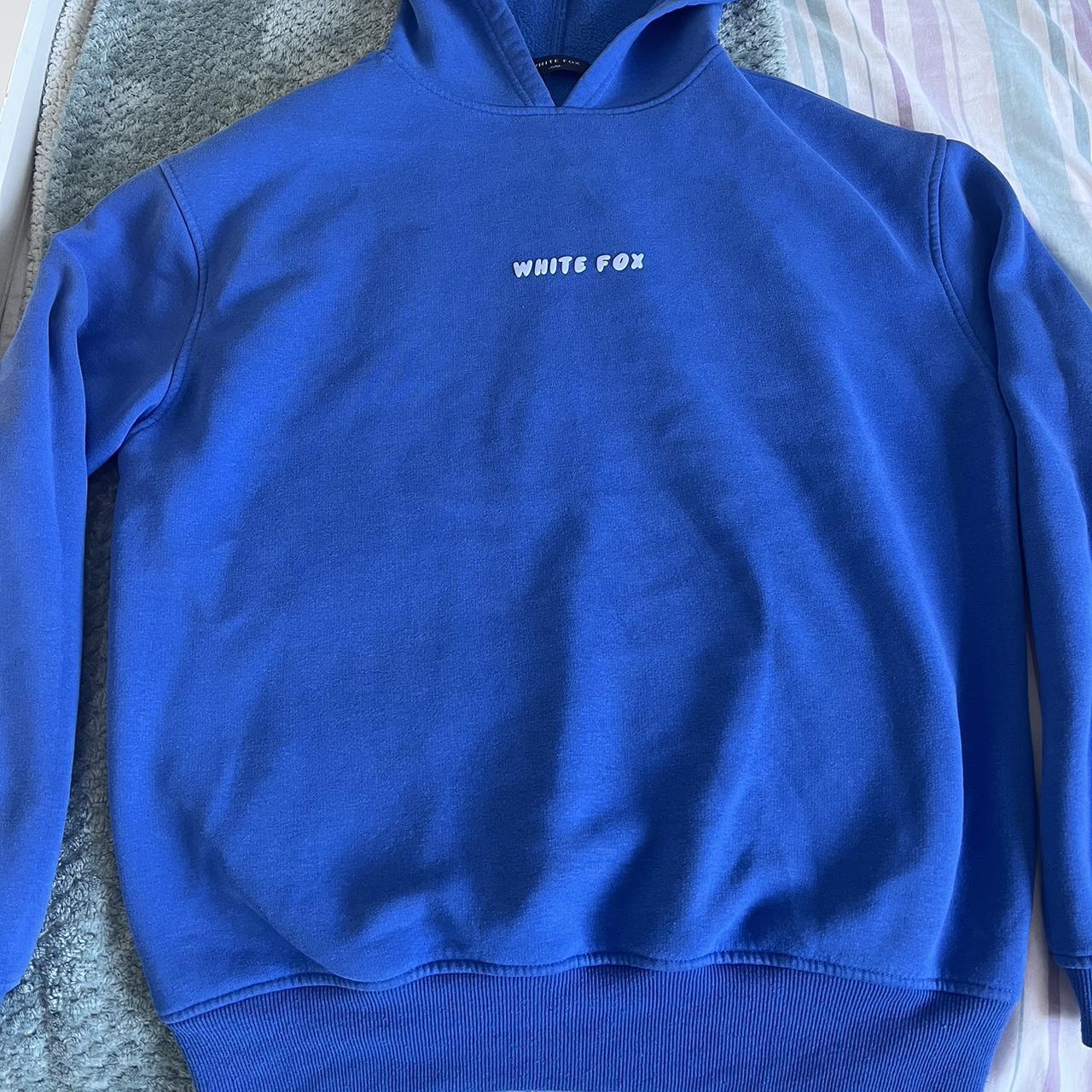 White fox tracksuit - Royal Blue -size S bottoms -... | Depop