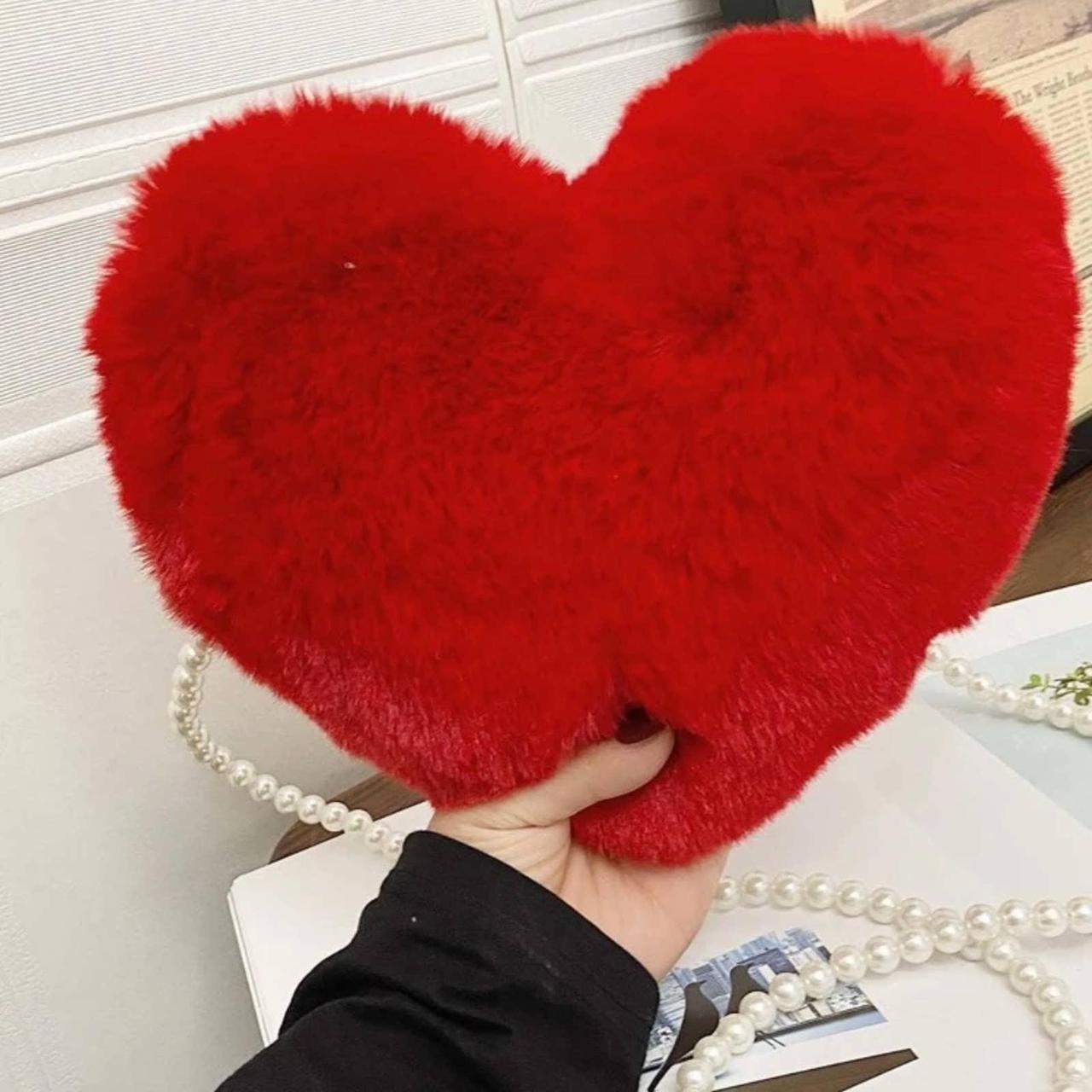 Our "From the Heart" bag is a faux fur heart shaped... - Depop