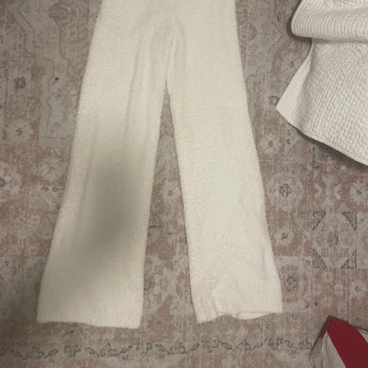 skims fluffy pants in bone signs of wear but no... - Depop