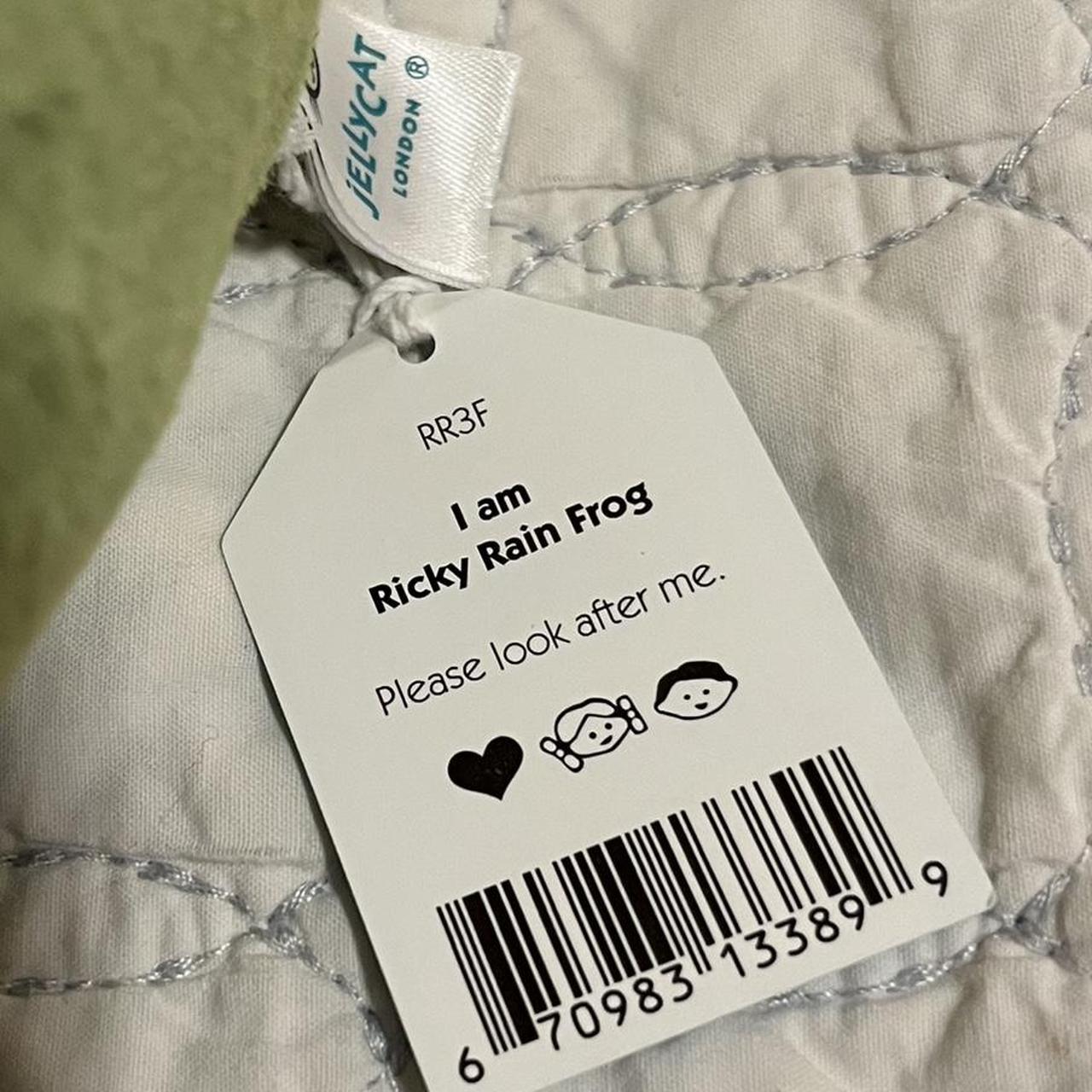 sad frog jellycat medium ricky rain frog medium... | Depop