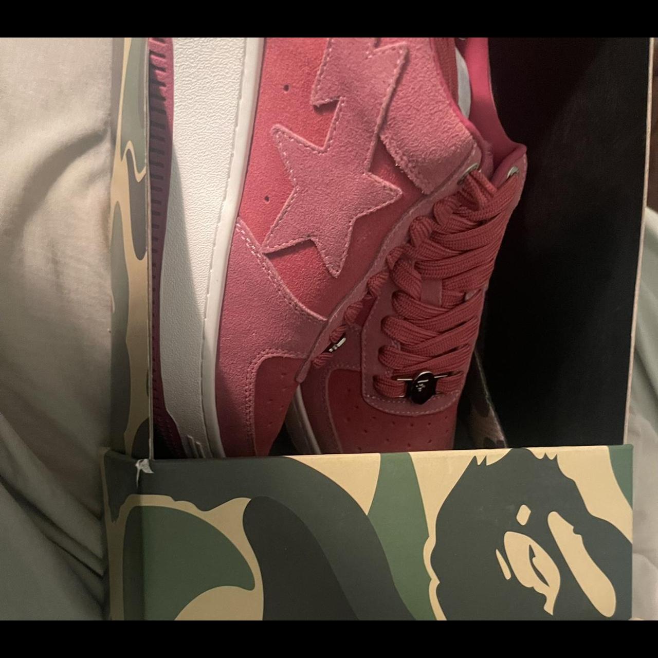 BAPE Women's Pink Trainers | Depop