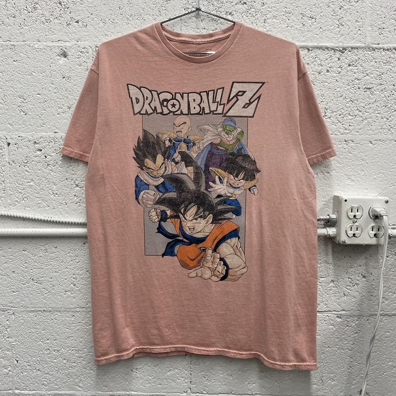 Dragon Ball Z Retro Faded Pink Vintage Style Graphic... - Depop