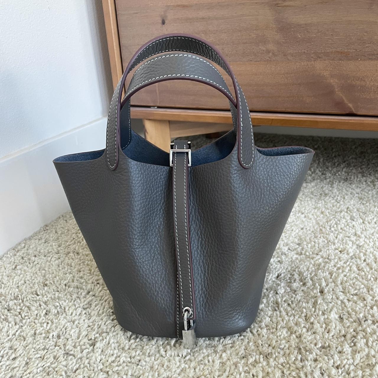 The Unbranded Brand Women's Grey Bag | Depop