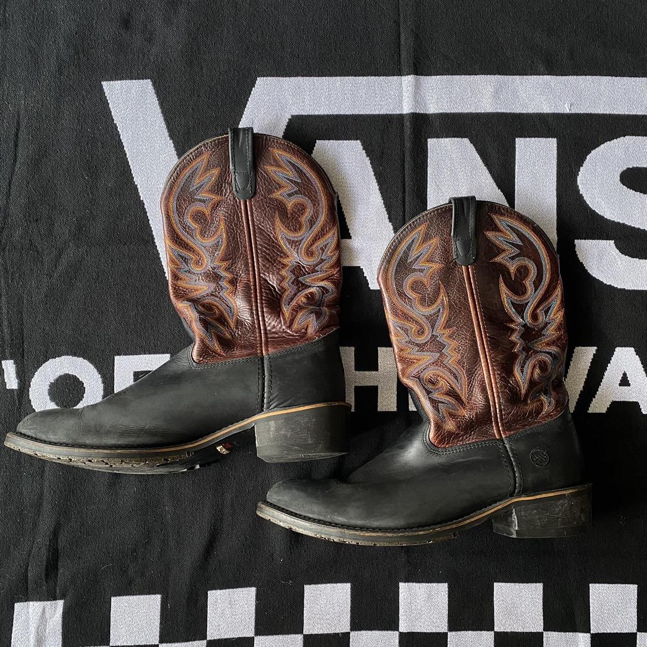 Mens double h cowboy roper boots 13 EE (wide) - Depop