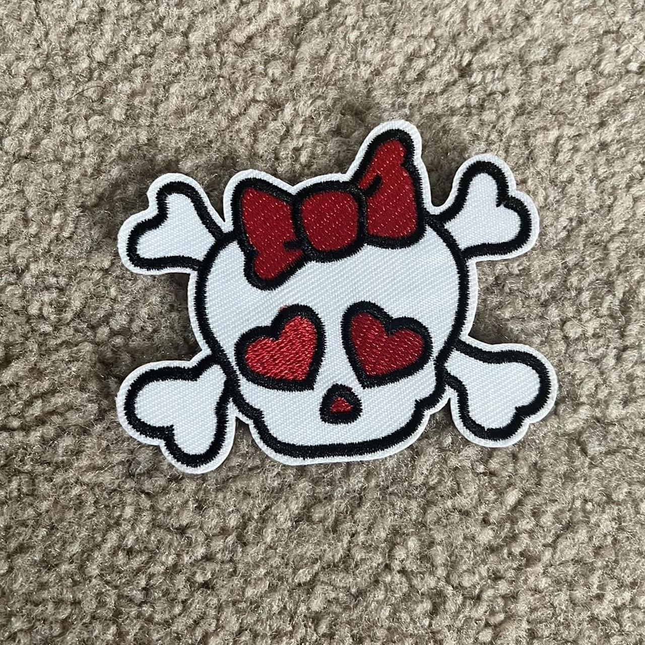 small monster high pirate skull patch (3in) - Depop