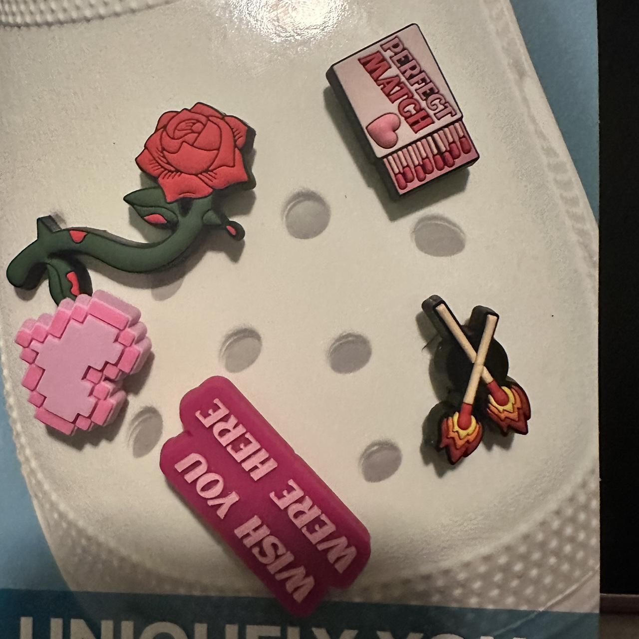 Croc charms Valentine’s Day uniquely you #crocs... - Depop
