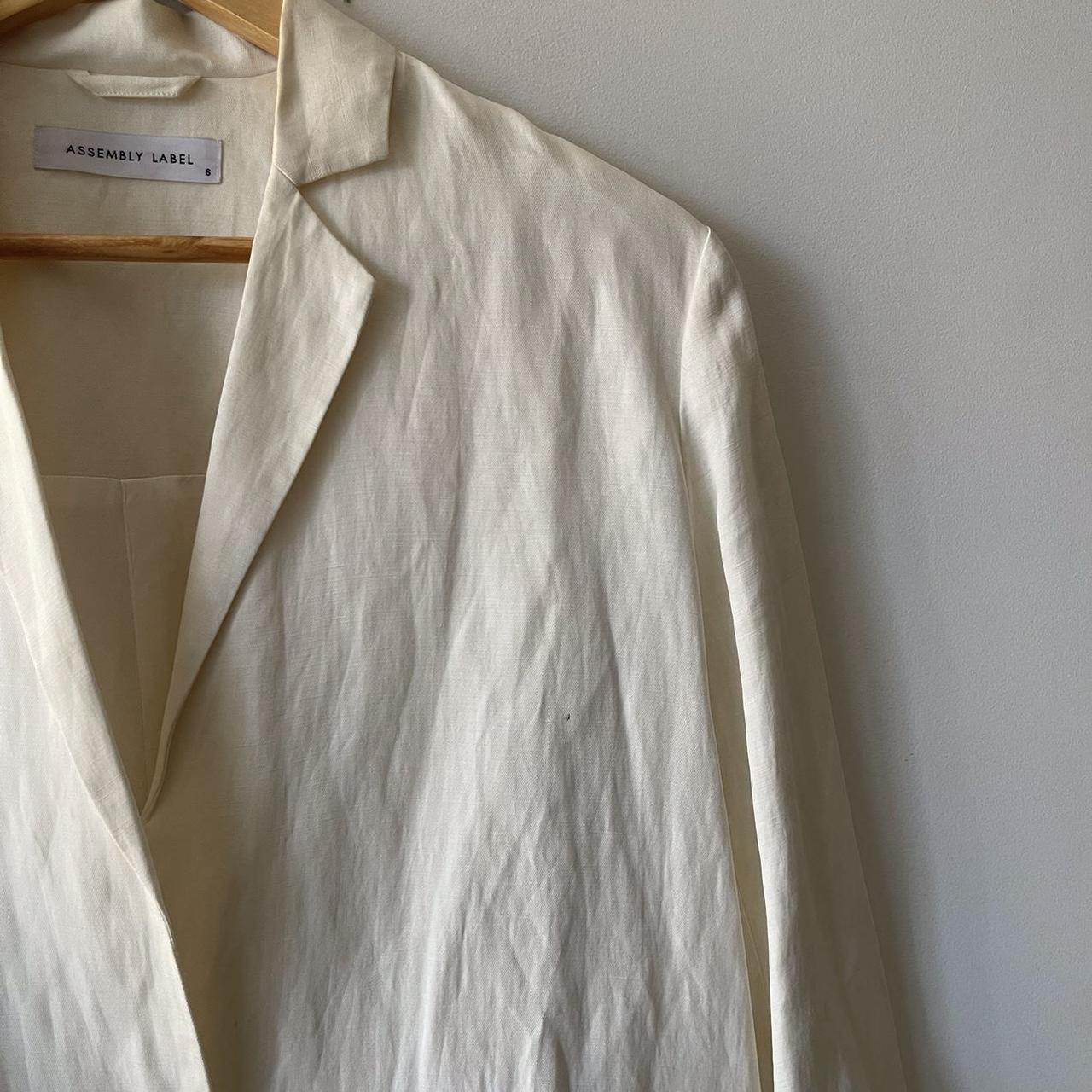 ASSEMBLY LABEL CUPRO BLAZER 100% cupro In perfect... - Depop