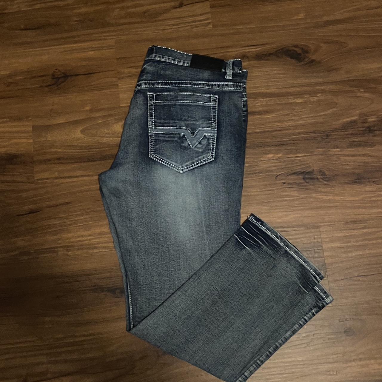 True Luck Jeans Waist:40 Length: These jeans were... - Depop