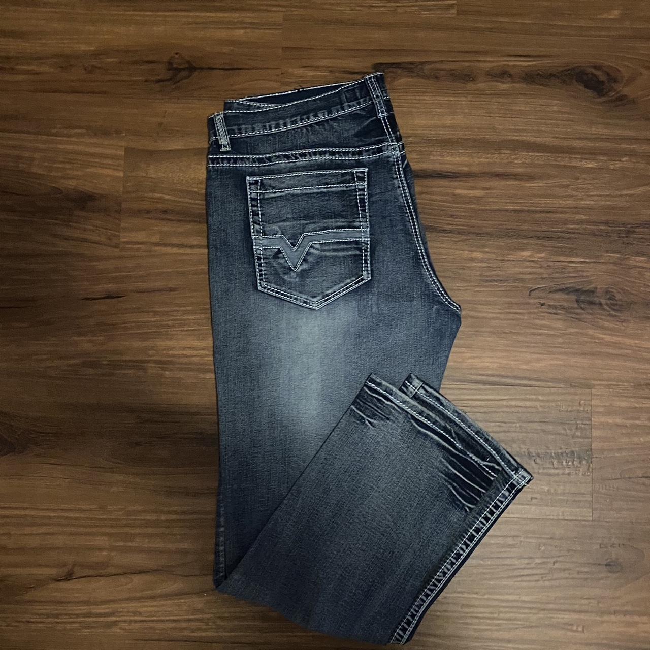 True Luck Jeans Waist:40 Length: These jeans were... - Depop