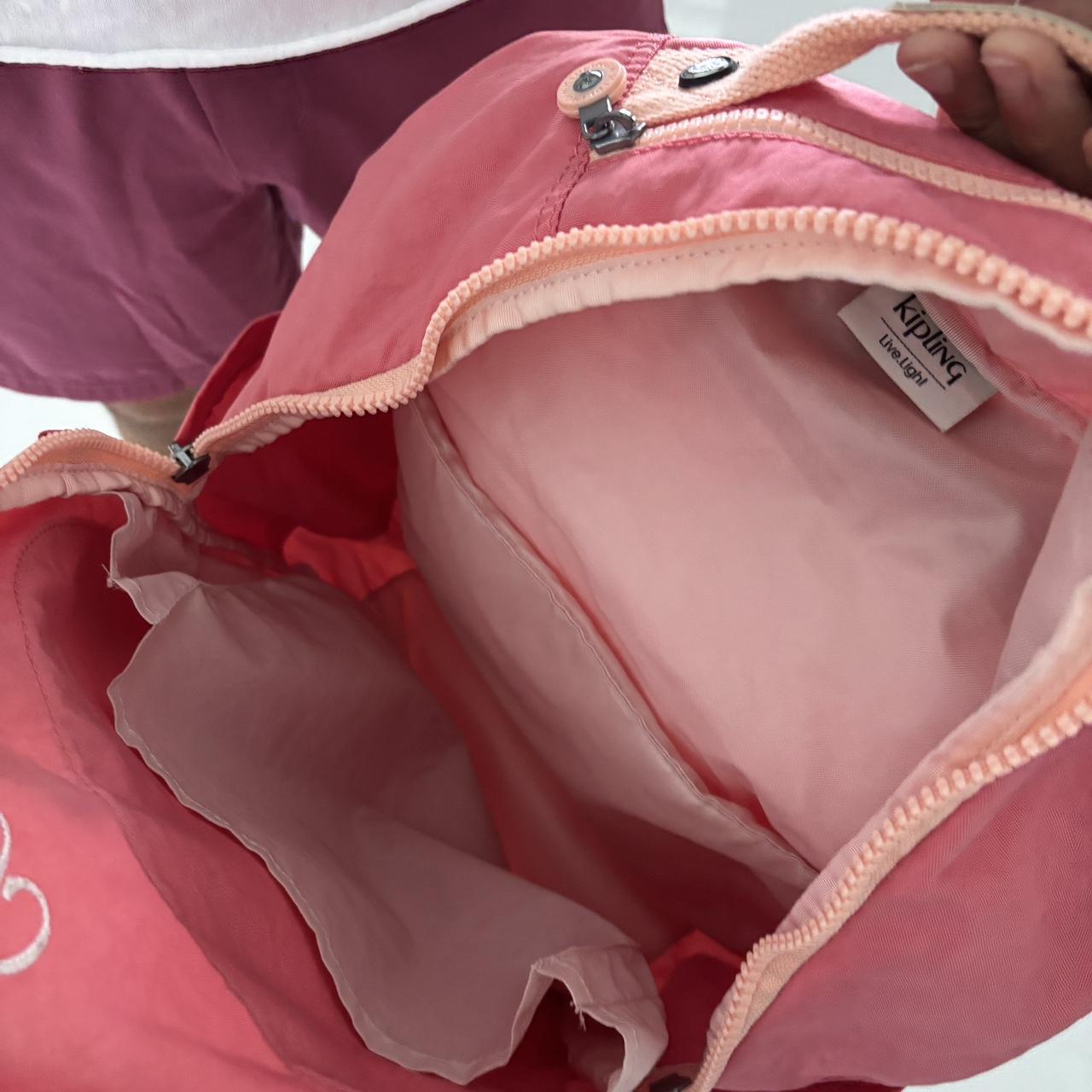 Kipling Coral Pink Paka-Naleb Mini Backpack –... | Depop