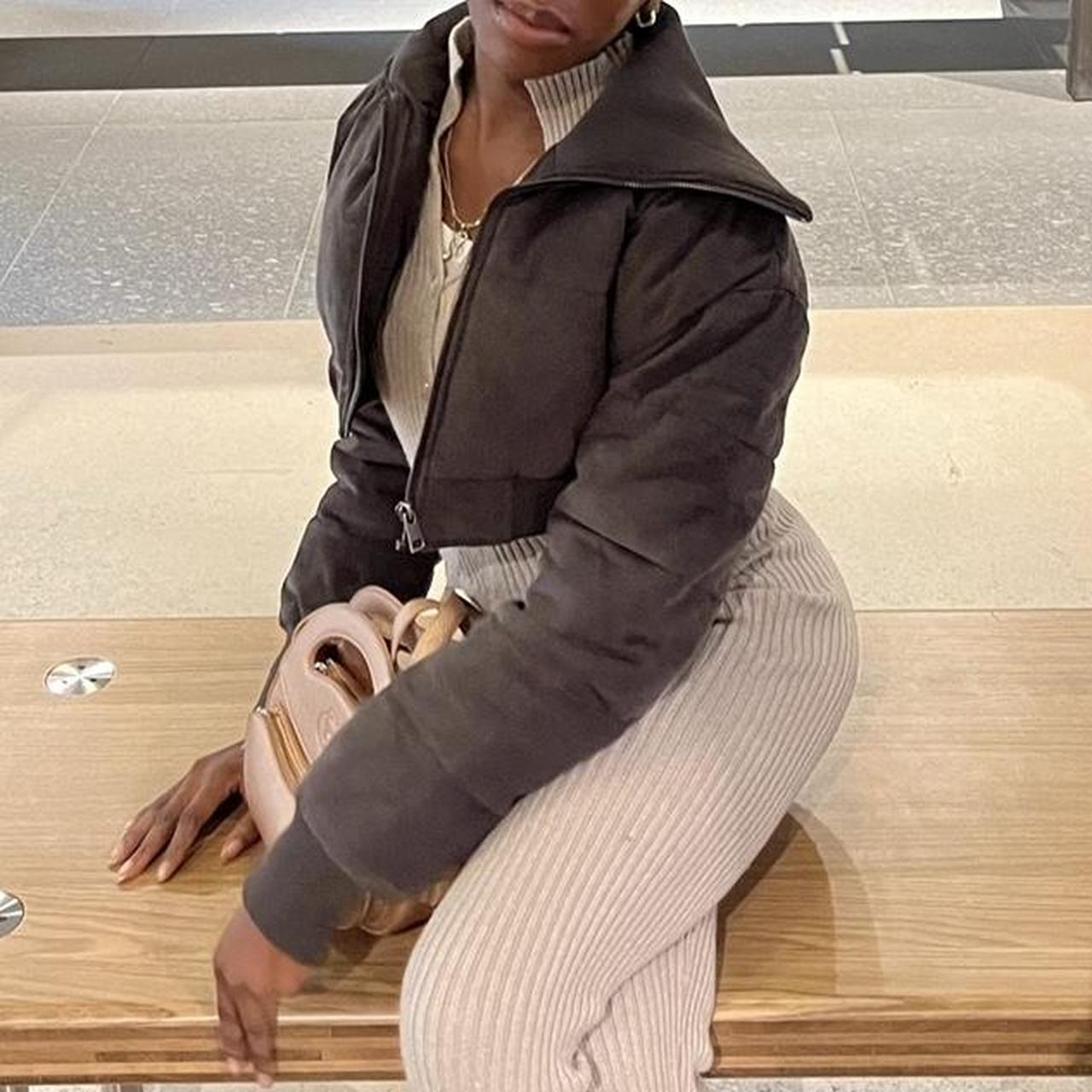 Urban Outfitters Brown Crop jacket Kept me pretty... - Depop