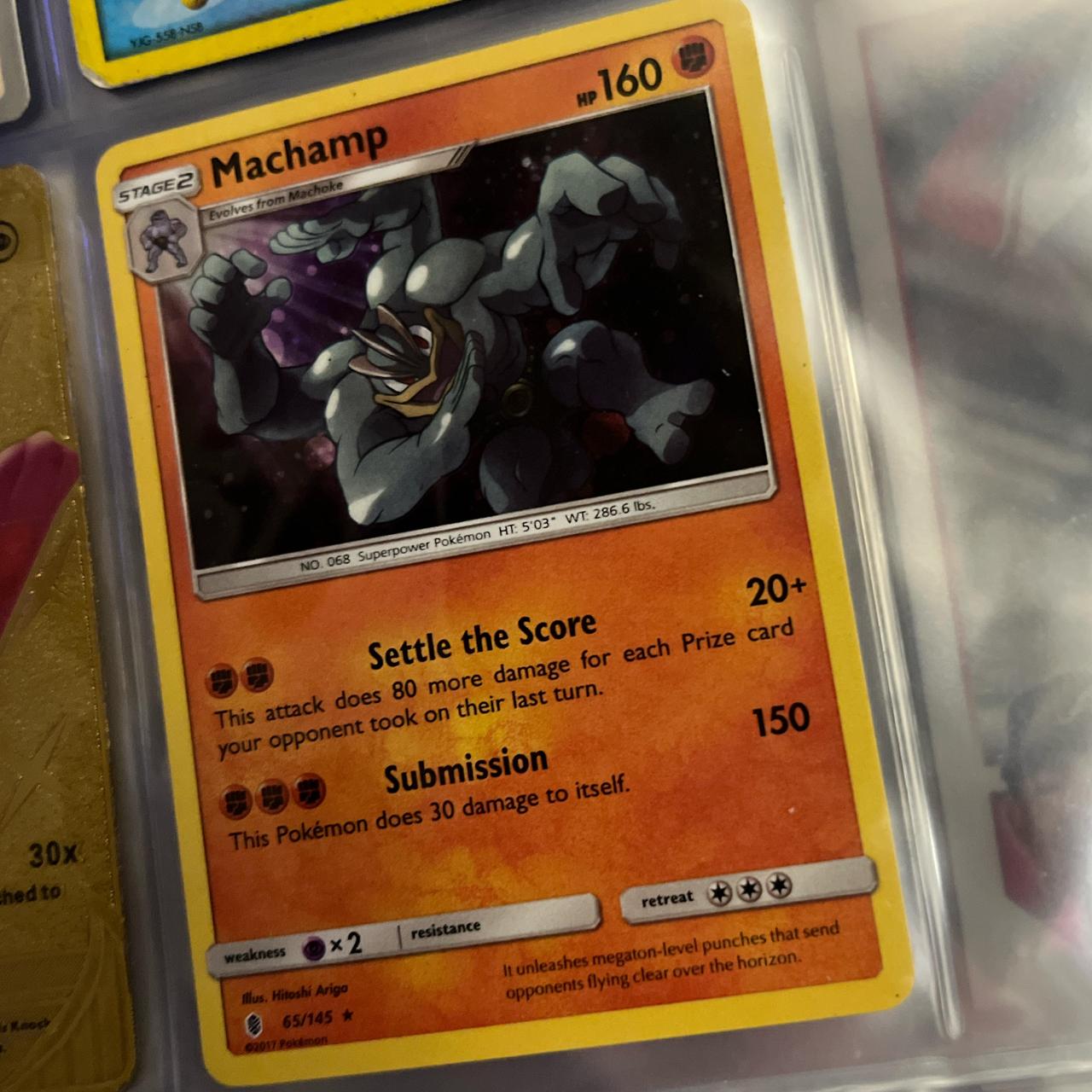 2017 Machamp Holographic RARE Pokémon Card NM-Mint... | Depop