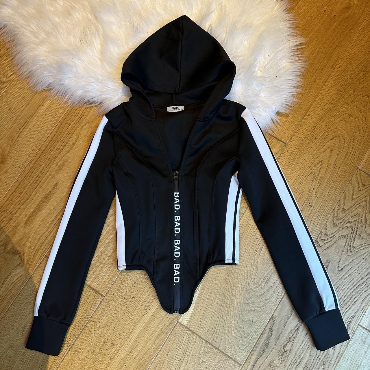 Bad society club corset hoodie Worn but in great... - Depop