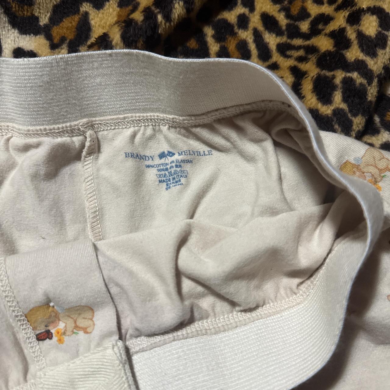 Brandy Melville cream baby and butterfly boxer... | Depop