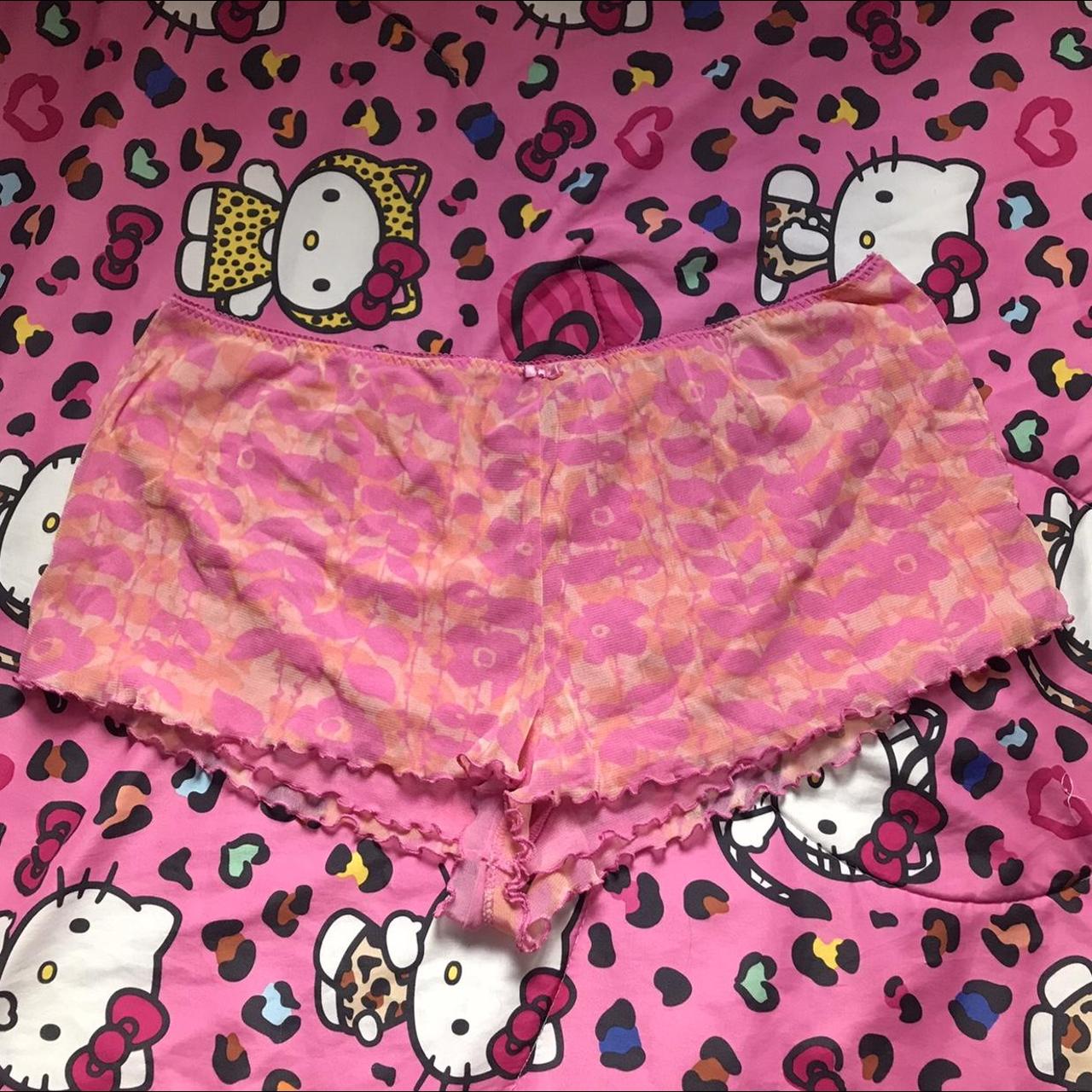 Adorable Y2K Floral Mesh Pajama Shorts These are in... | Depop