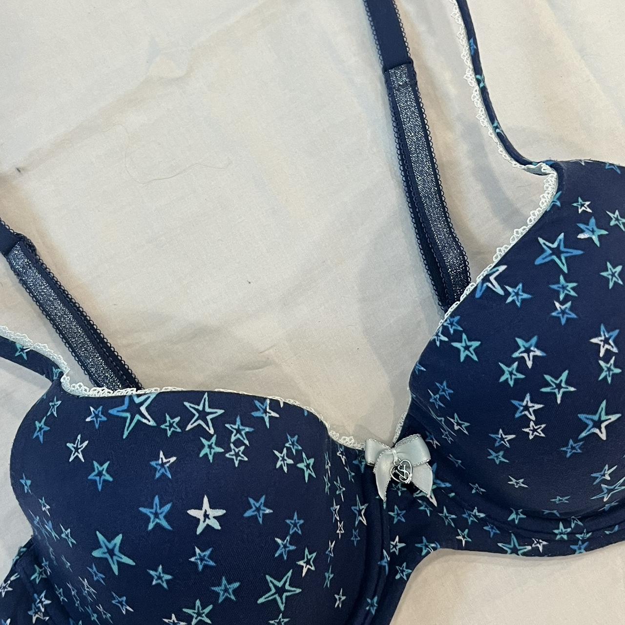Victoria’s Secret blue star Demi bra! ♡ Size: 32D ♡... - Depop