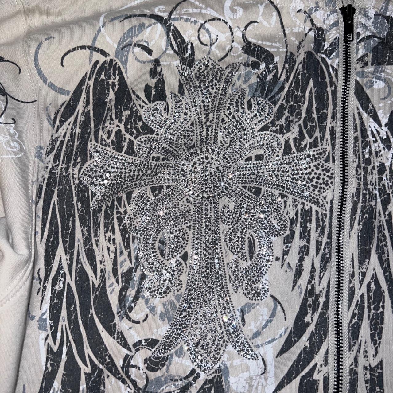 Insomnia y2k grunge zip-up hoodie