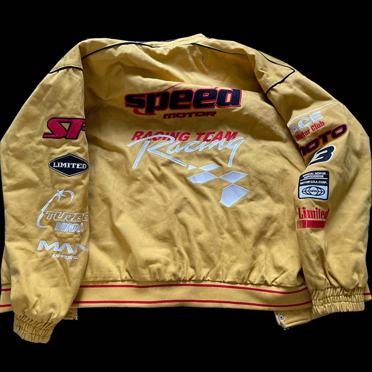 Oversized Twill Speed Moto Jacket From... - Depop