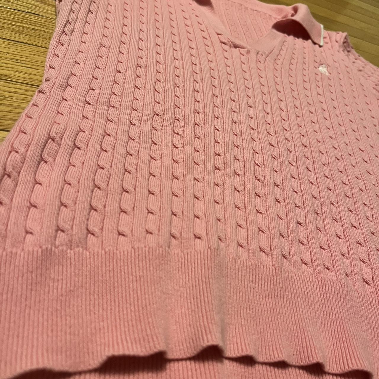 Polo Ralph Lauren Women's Pink and White Polo-shirts | Depop