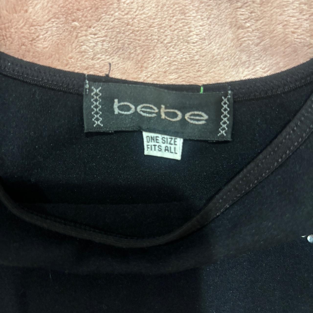 Black vintage Bebe rhinestone tank top! 🖤 - One... | Depop