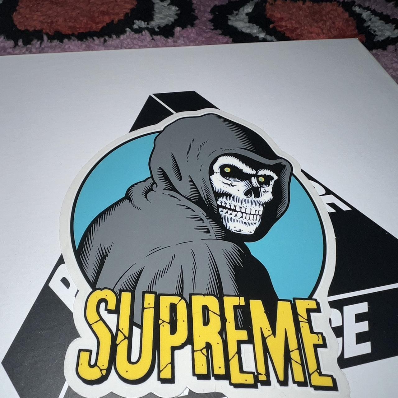 Supreme skull sticker - Depop