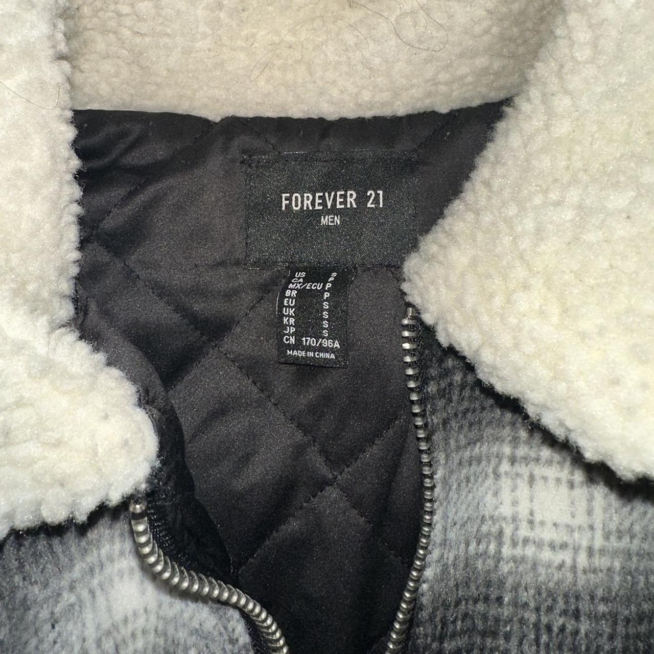 Black and white plaid jacket. Men’s S - Depop