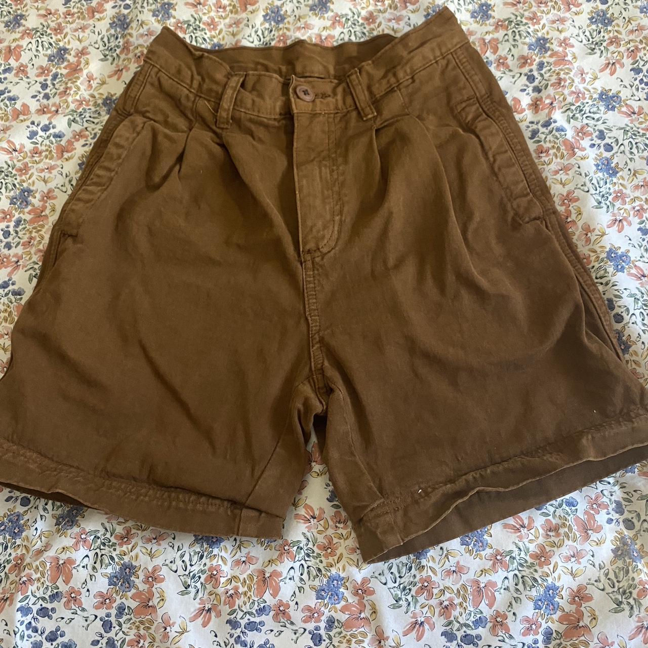 80s/90s high waisted jorts!! these brown jorts are... - Depop