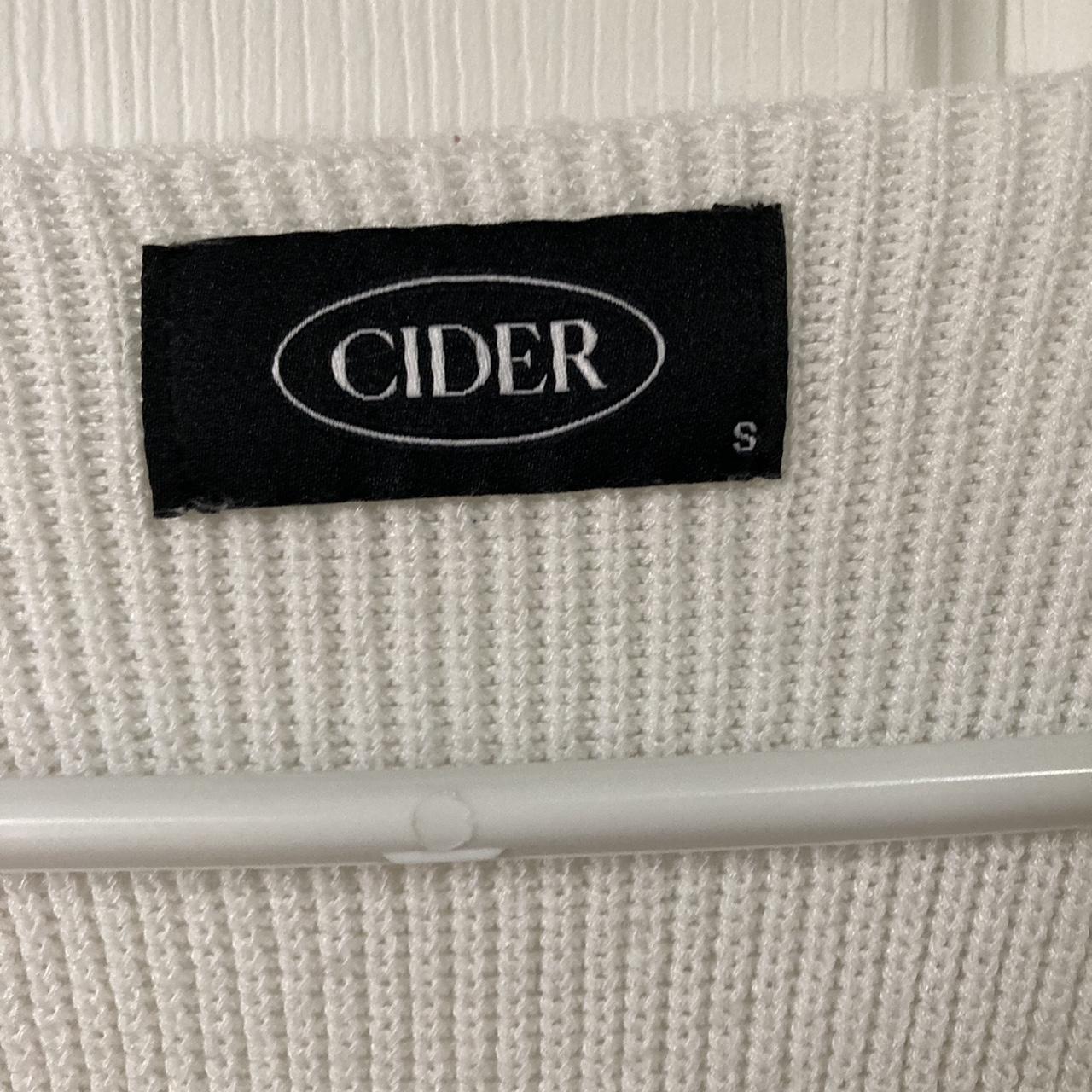 white sweater dress from cider worn twice a little... - Depop