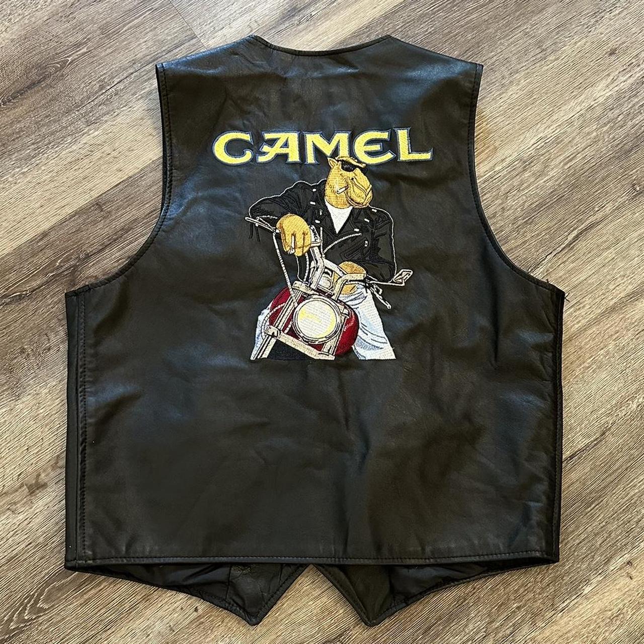 1990’s Camel Joe Biker Vest •Excellent... - Depop