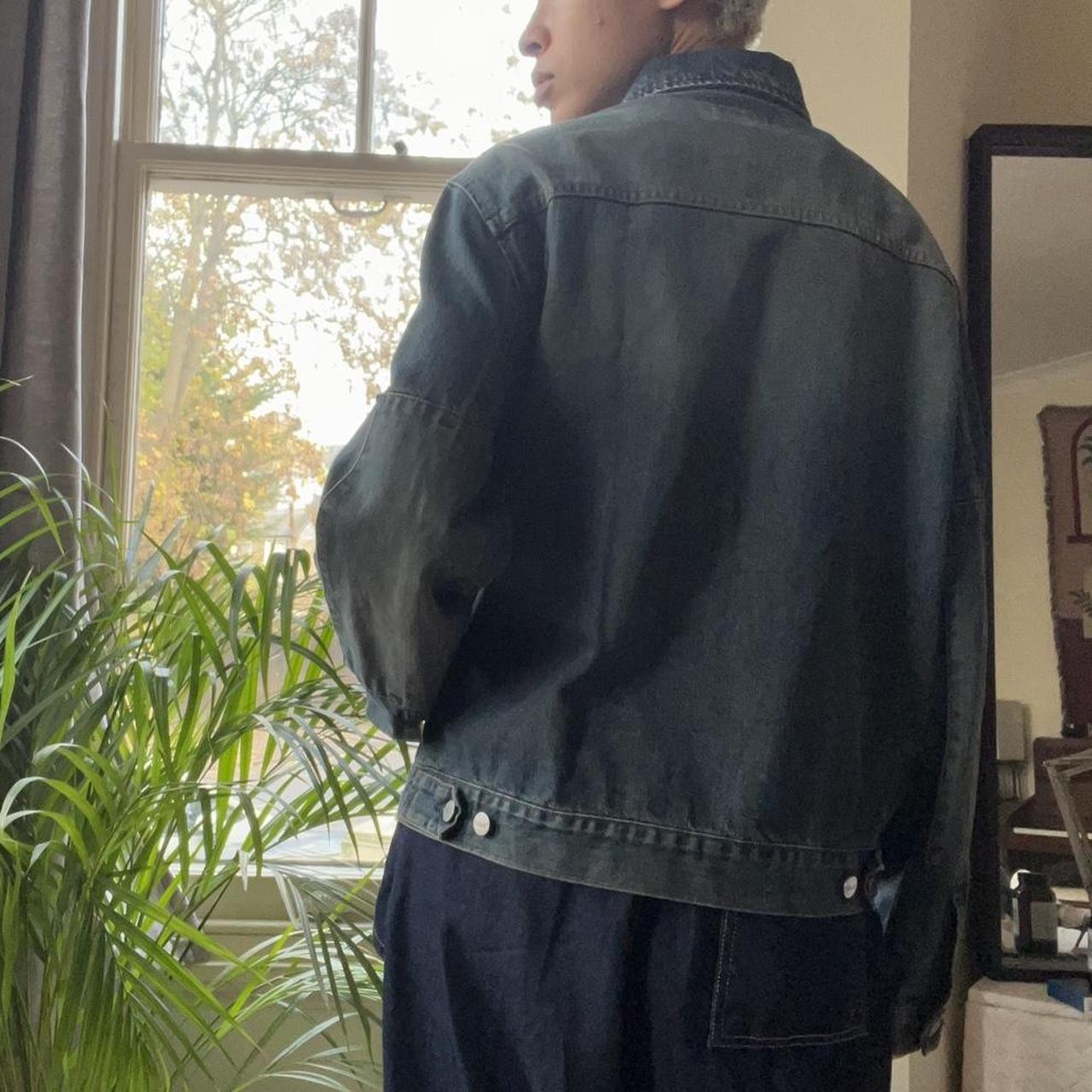 French Connection Women's Blue and Green Jacket | Depop