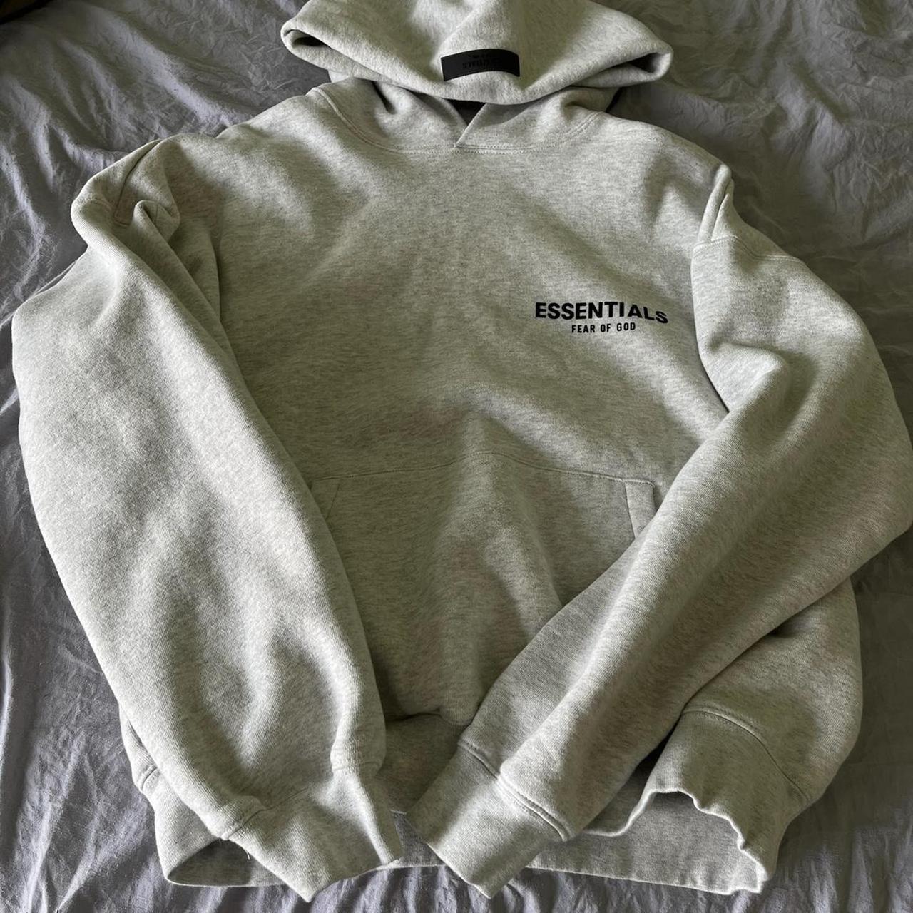 XS, light oatmeal Essential hoodie, excellent... | Depop
