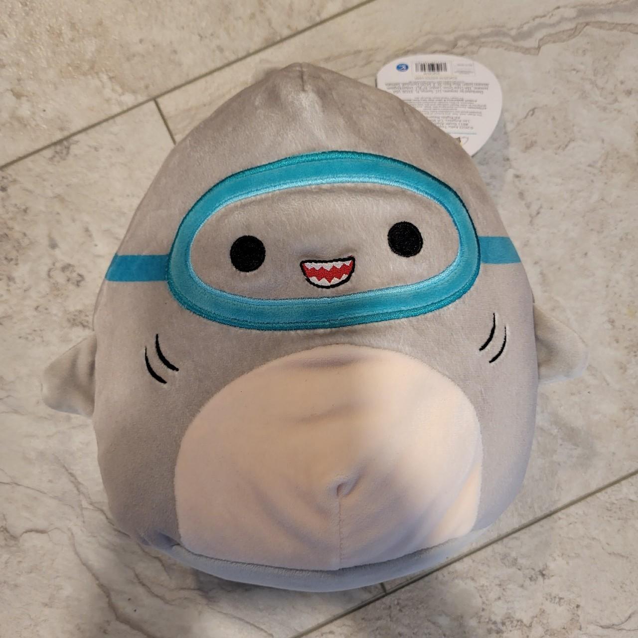 gordon the shark squishmallow 8' excellent condition... - Depop