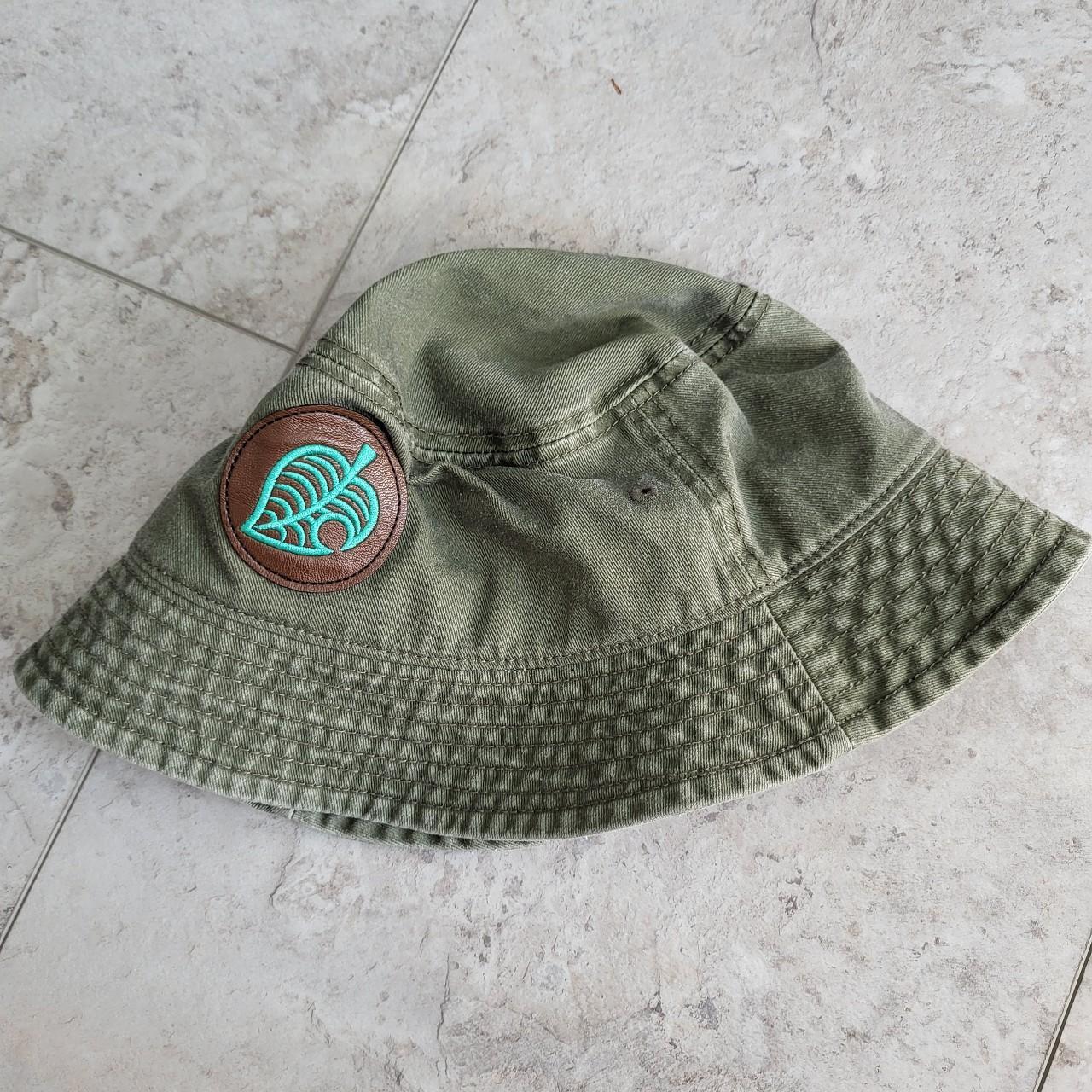 animal crossing logo bucket hat like new condition... - Depop
