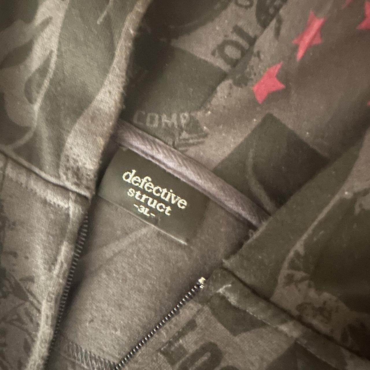 vintage defective struct hoodie size: 3L brand:... - Depop