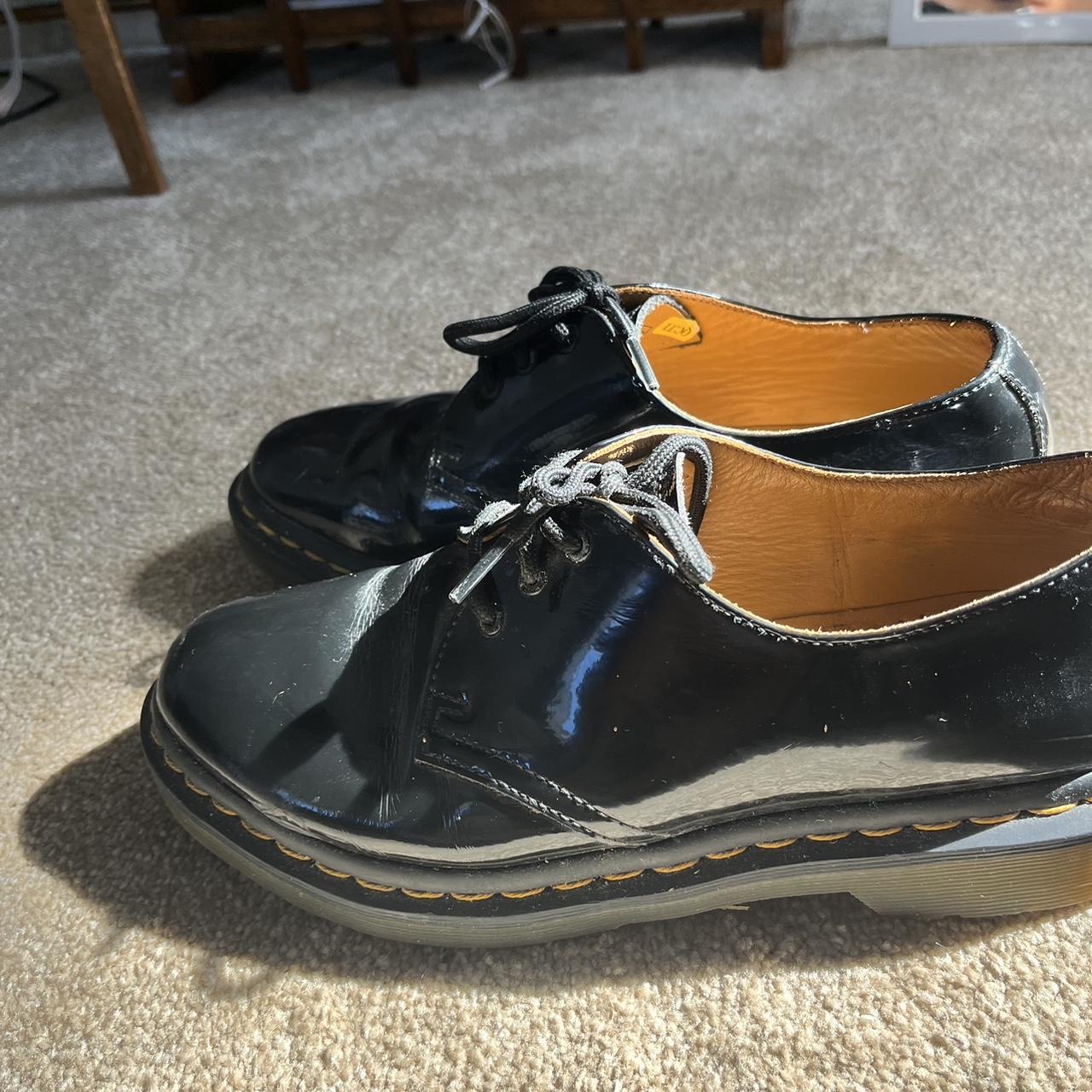 Classic patent leather dr martens. Have worn them... - Depop