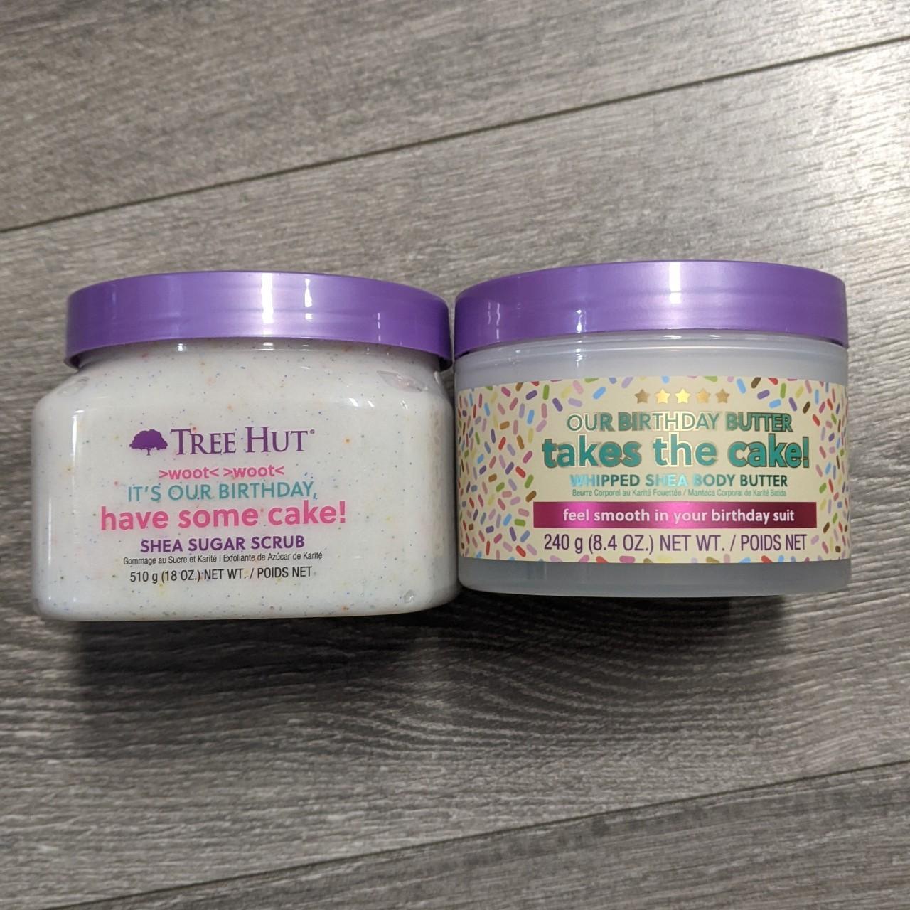 Tree Hut Body Scrub & Shea Body Butter Birthday Cake... - Depop