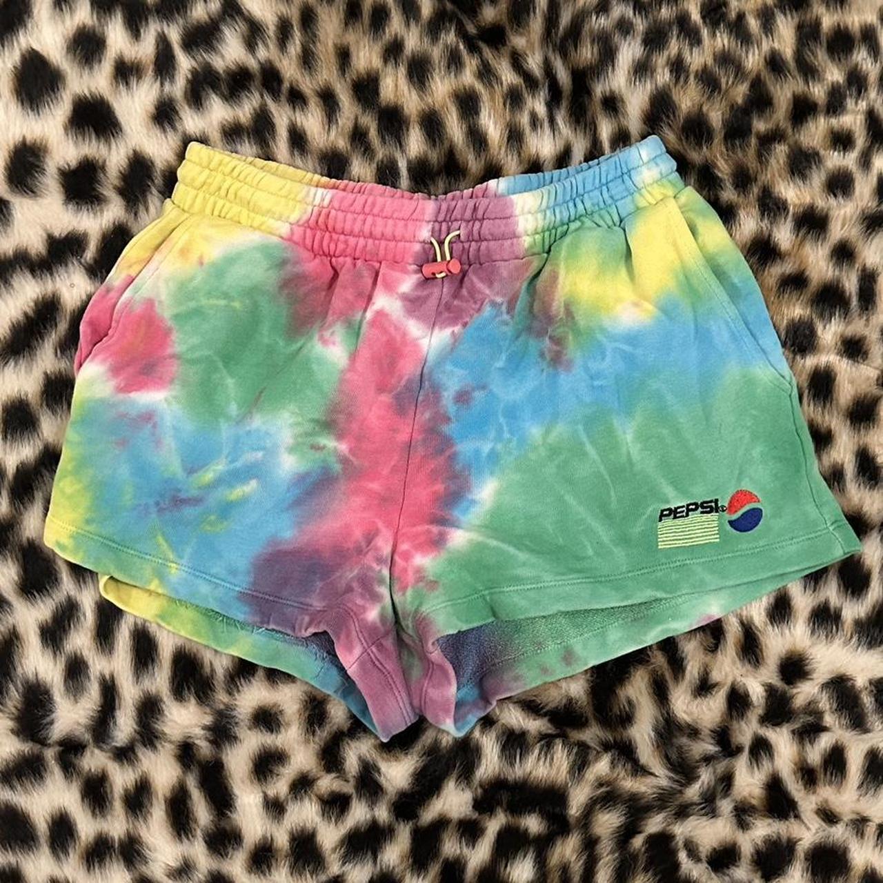 Pepsi collab tie dye lounge shorts #tiedye #pepsi... - Depop