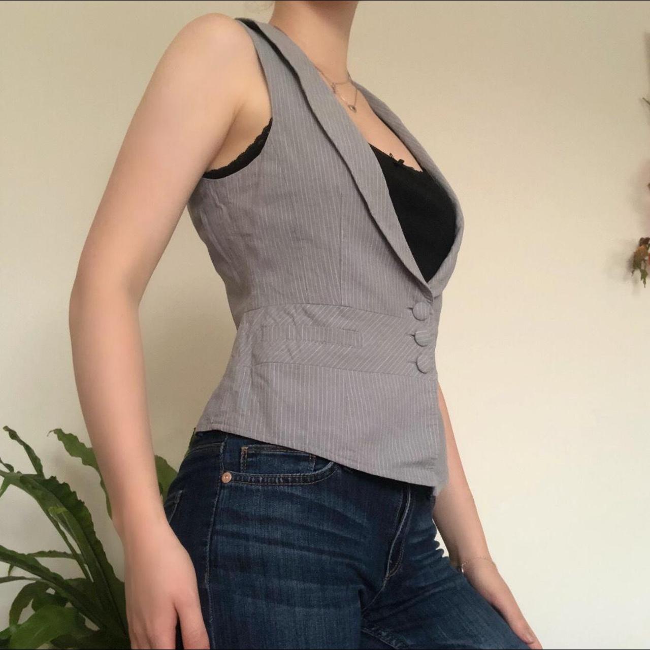 Women's Grey Vest | Depop