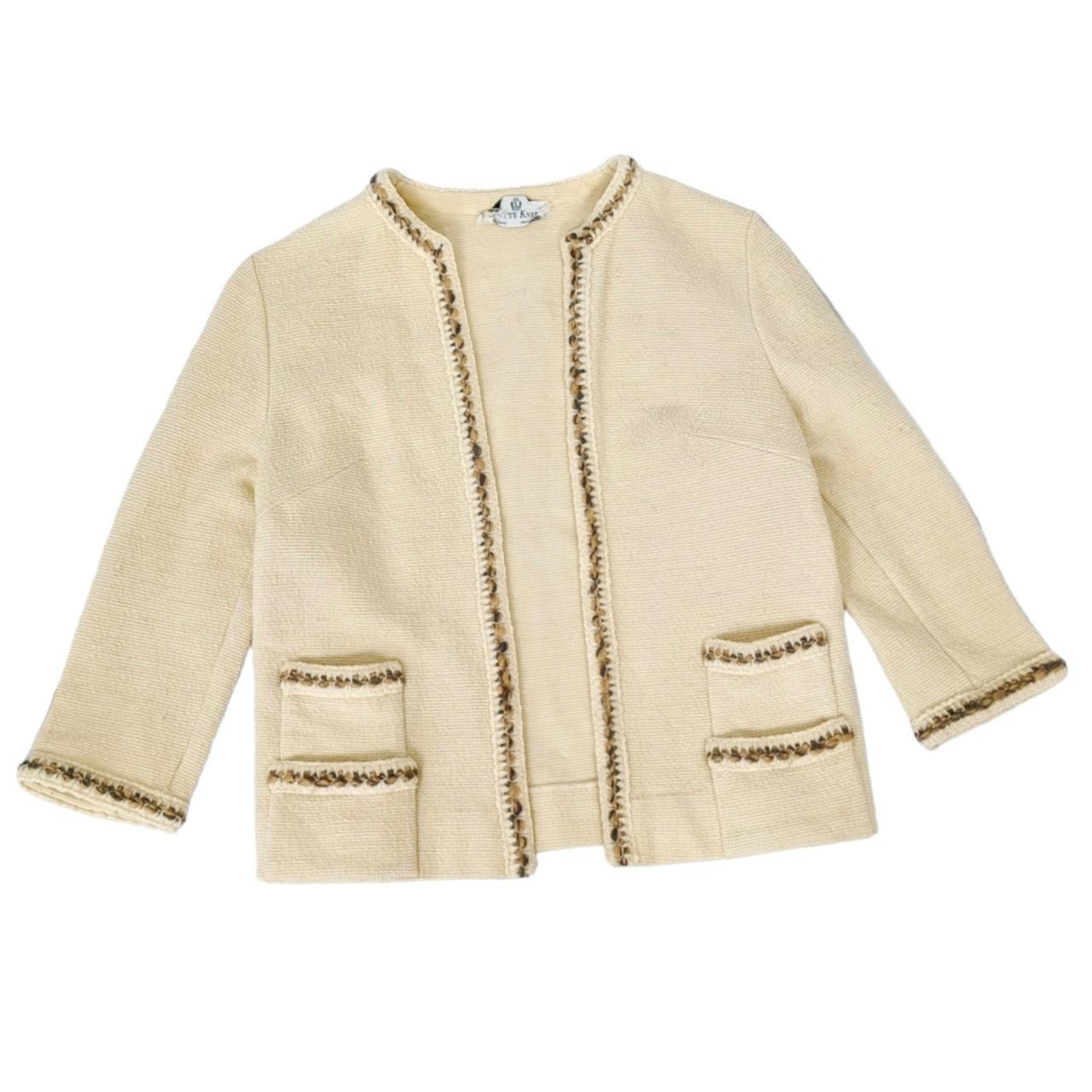 1960s Knit Jacket. This chic vintage jacket by... - Depop