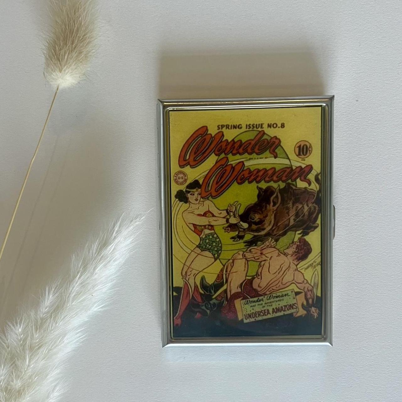 Vintage Y2K Wonder Woman Card Holder, Cigarette... - Depop