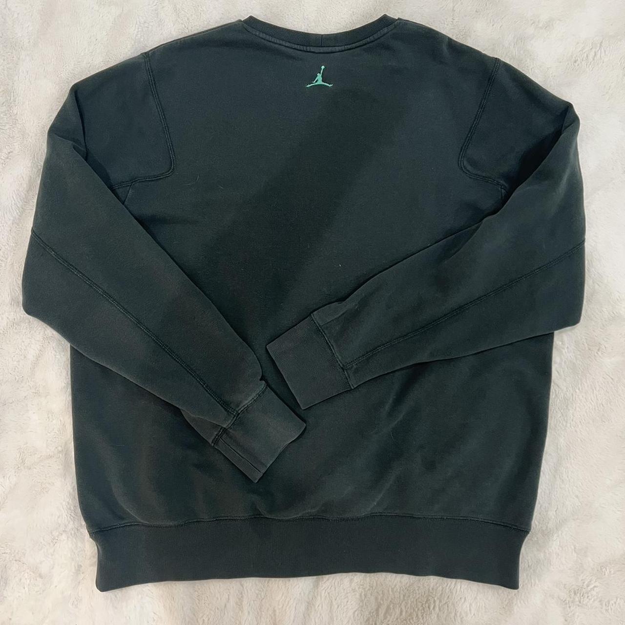 Vintage Jordan crew neck sweatshirt Dark green &... - Depop