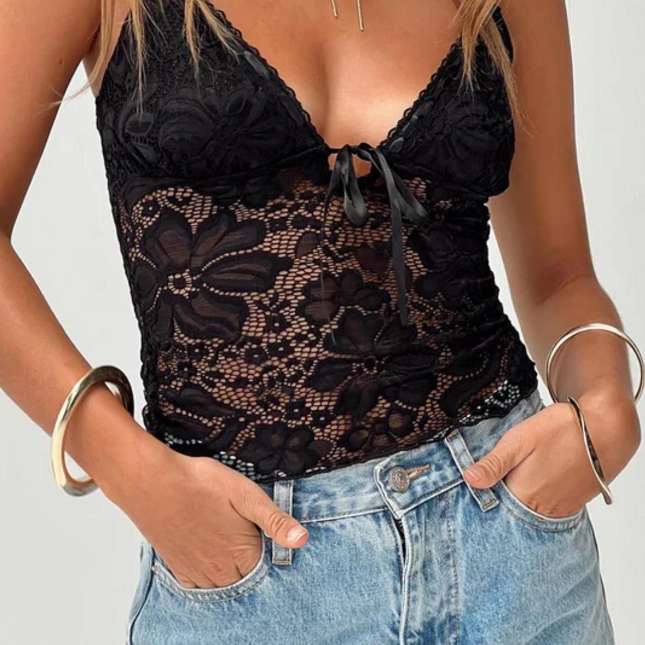 Princess Polly Manski Lace Top Worn once for a... - Depop