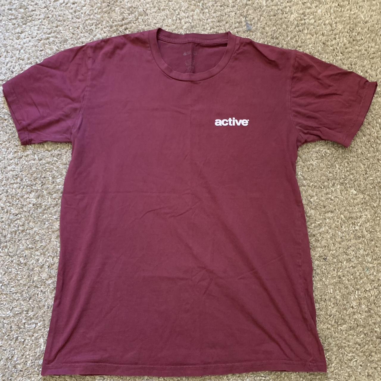 Large maroon Active T - Depop