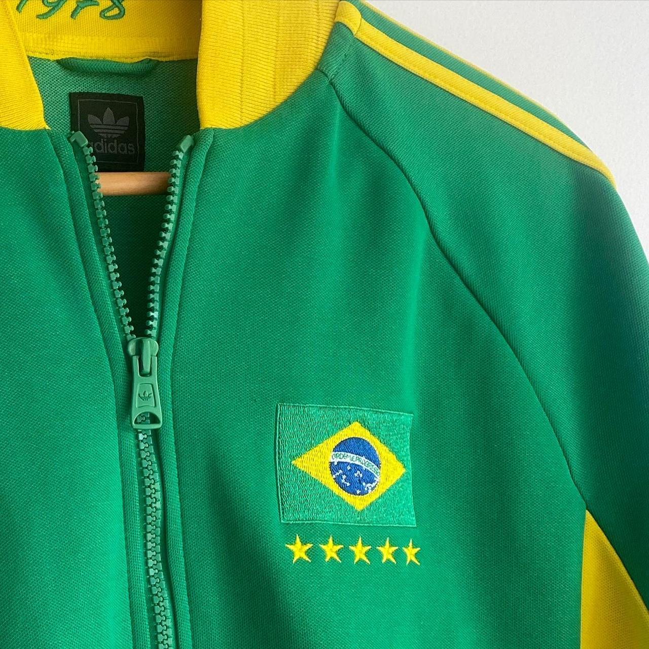 Brazil core 1978 adidas track jacket Size M... - Depop
