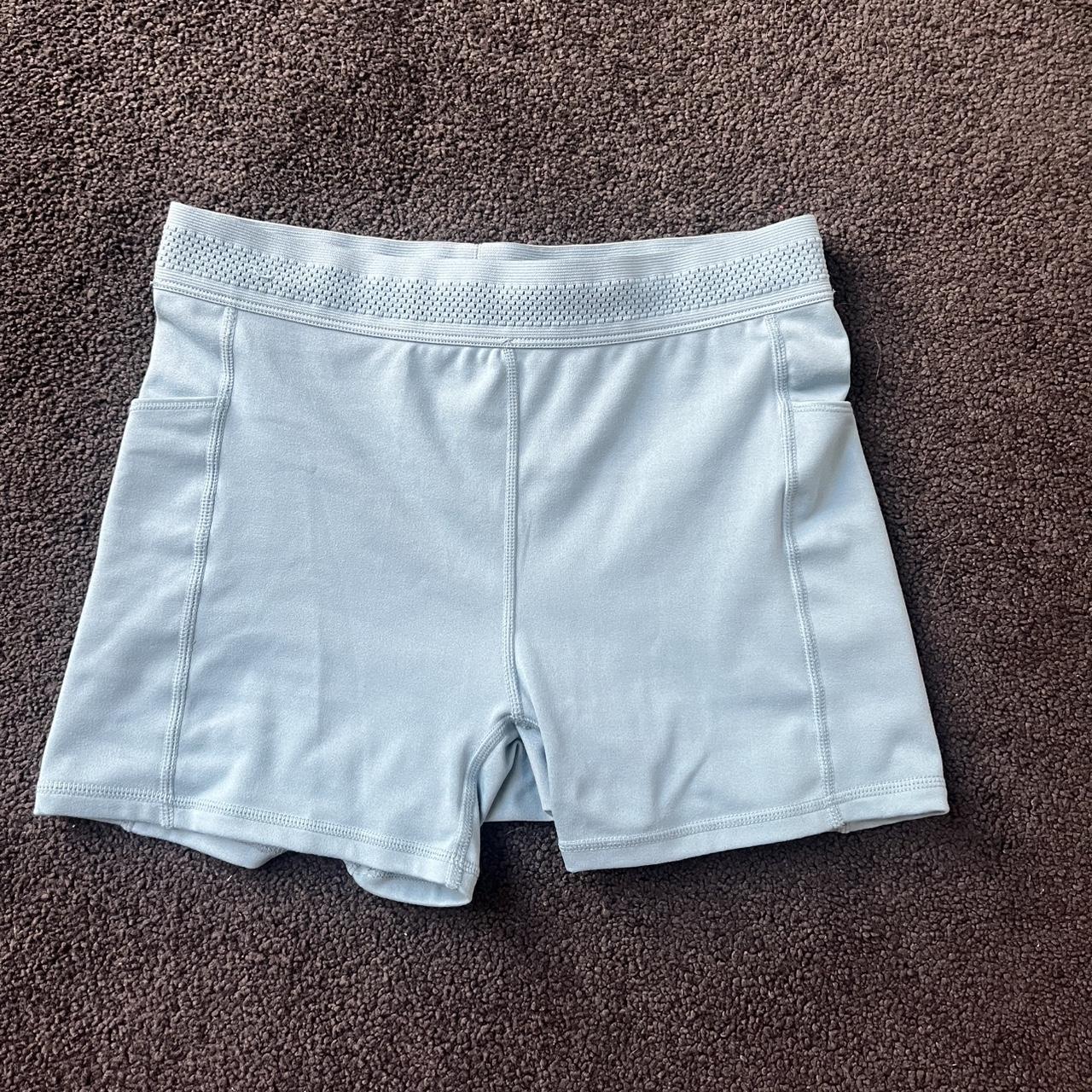 Light blue gym shorts - Worn but in perfect... | Depop