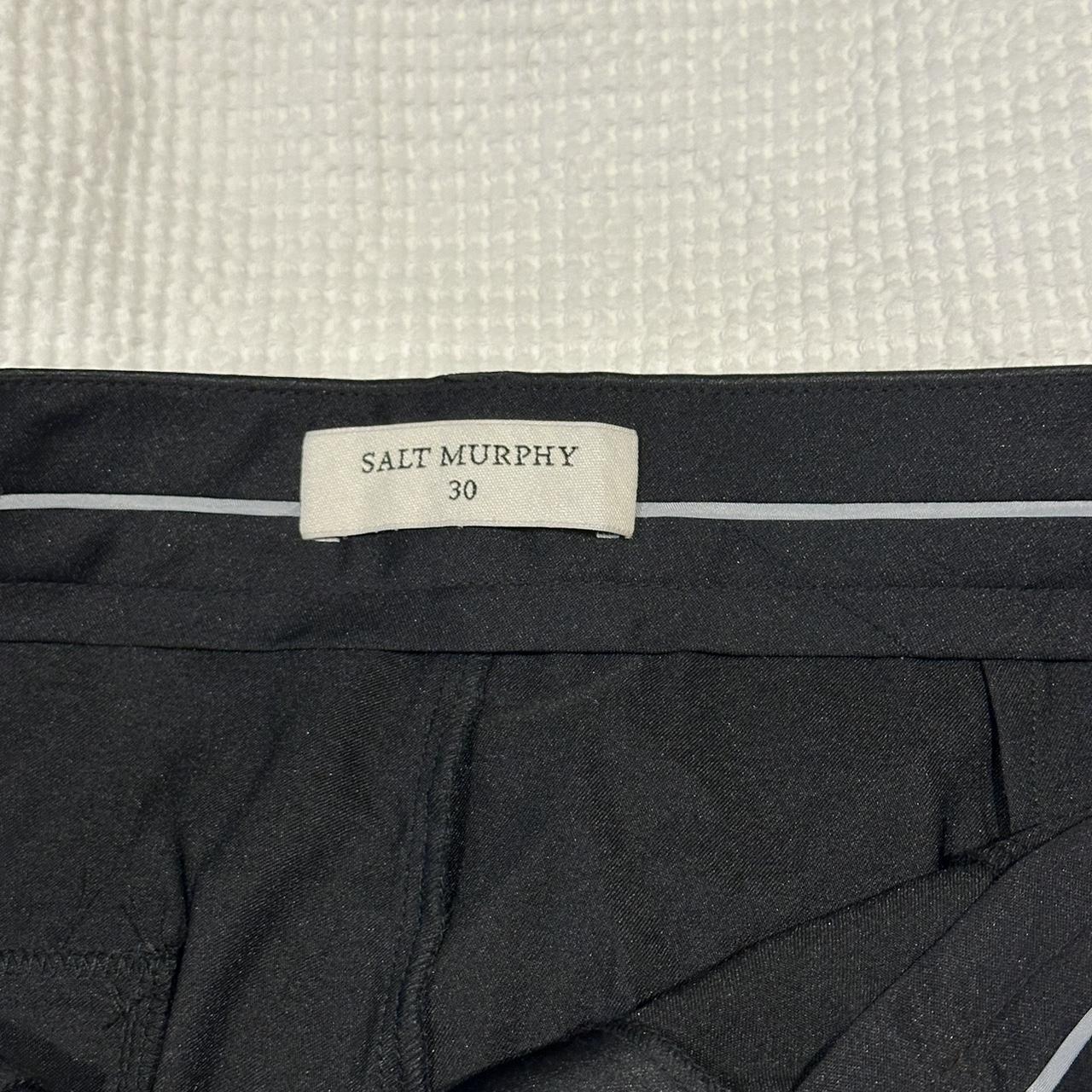 Unworn black satin Salt Murphy pants size 30 men’s.... - Depop