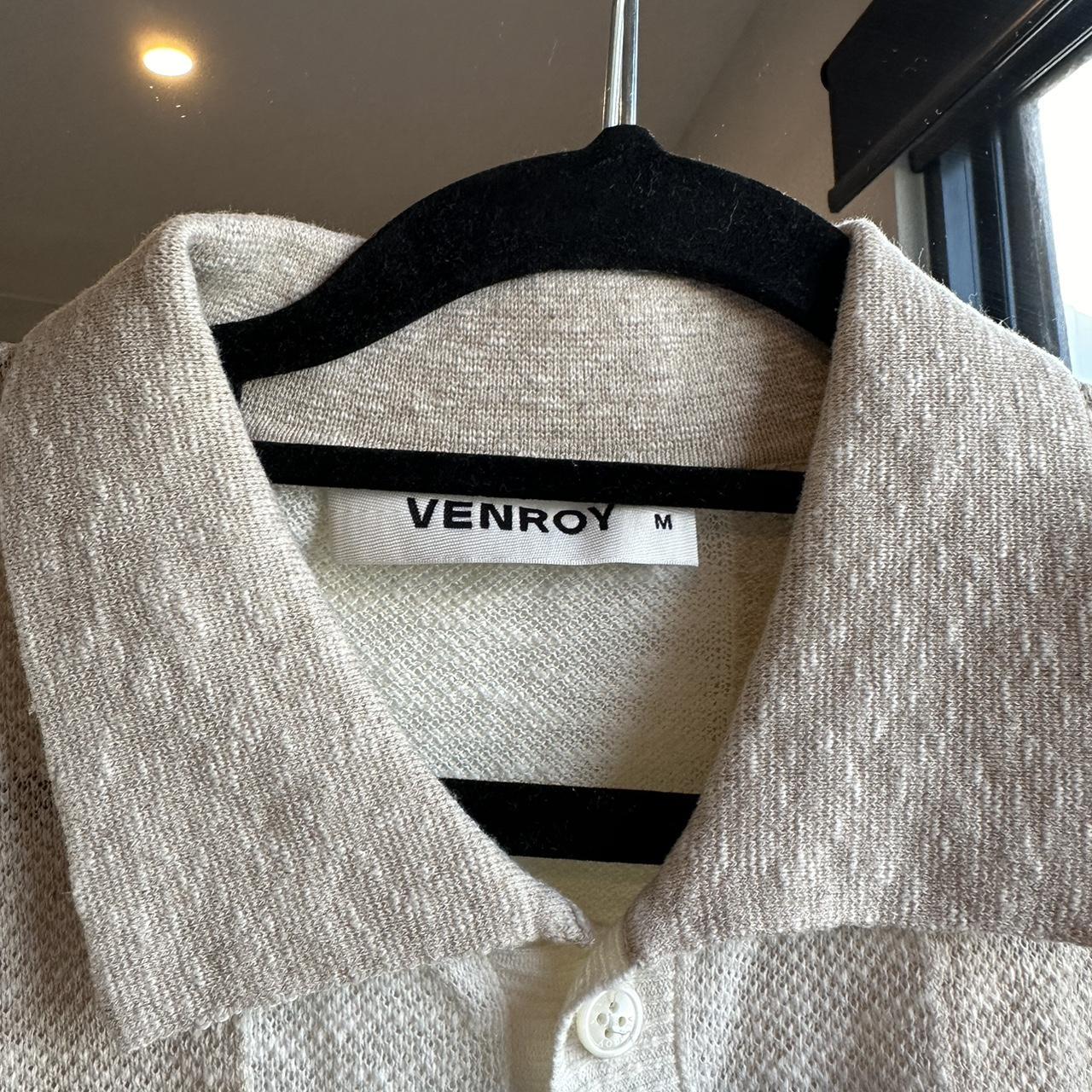 Venroy linen knit polo worn once and in perfect... - Depop