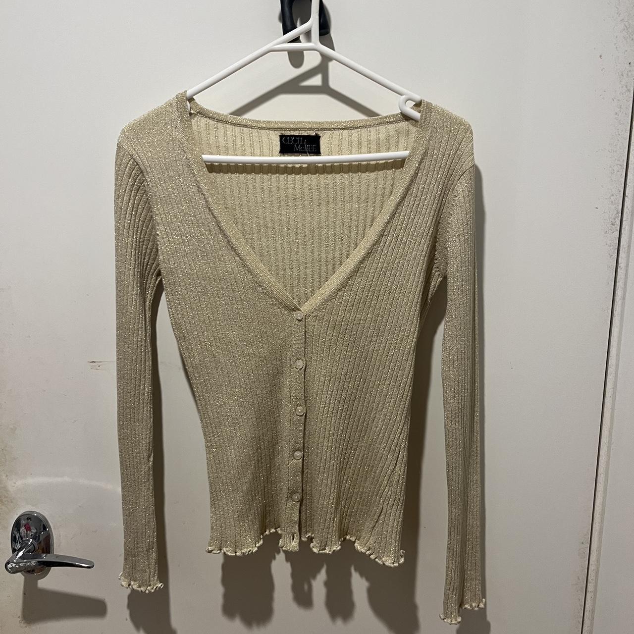 Vintage gold sparkly top, worn once. Fits me as a... - Depop